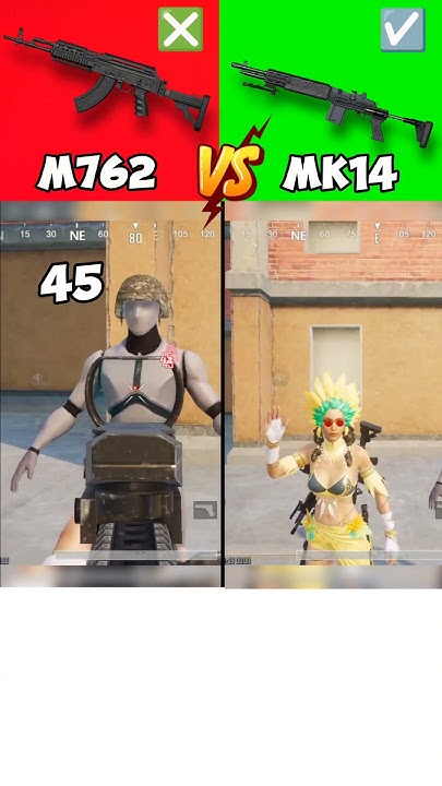 How is best M762 vs MK 14 Bgmi #bgmi #pubg #pubgmobile #shorts #subscribe #shortsfeed - YouTube
