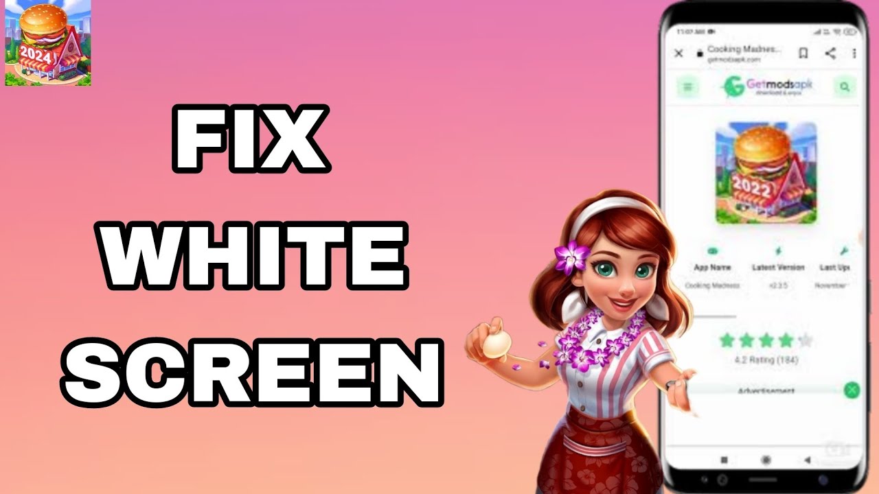 How To Fix And Solve White Screen On Cooking Madness App | Final ...