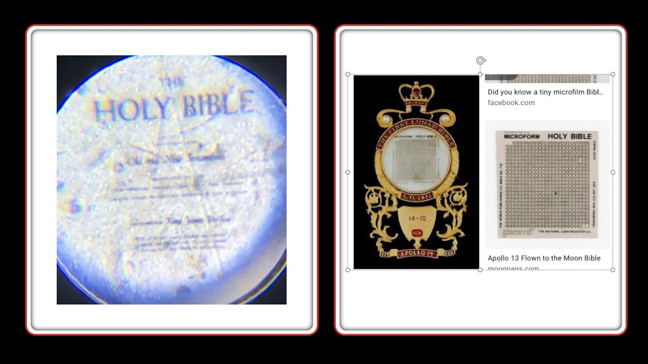 Microscopic Bible by NCR- Lunar Bible - YouTube