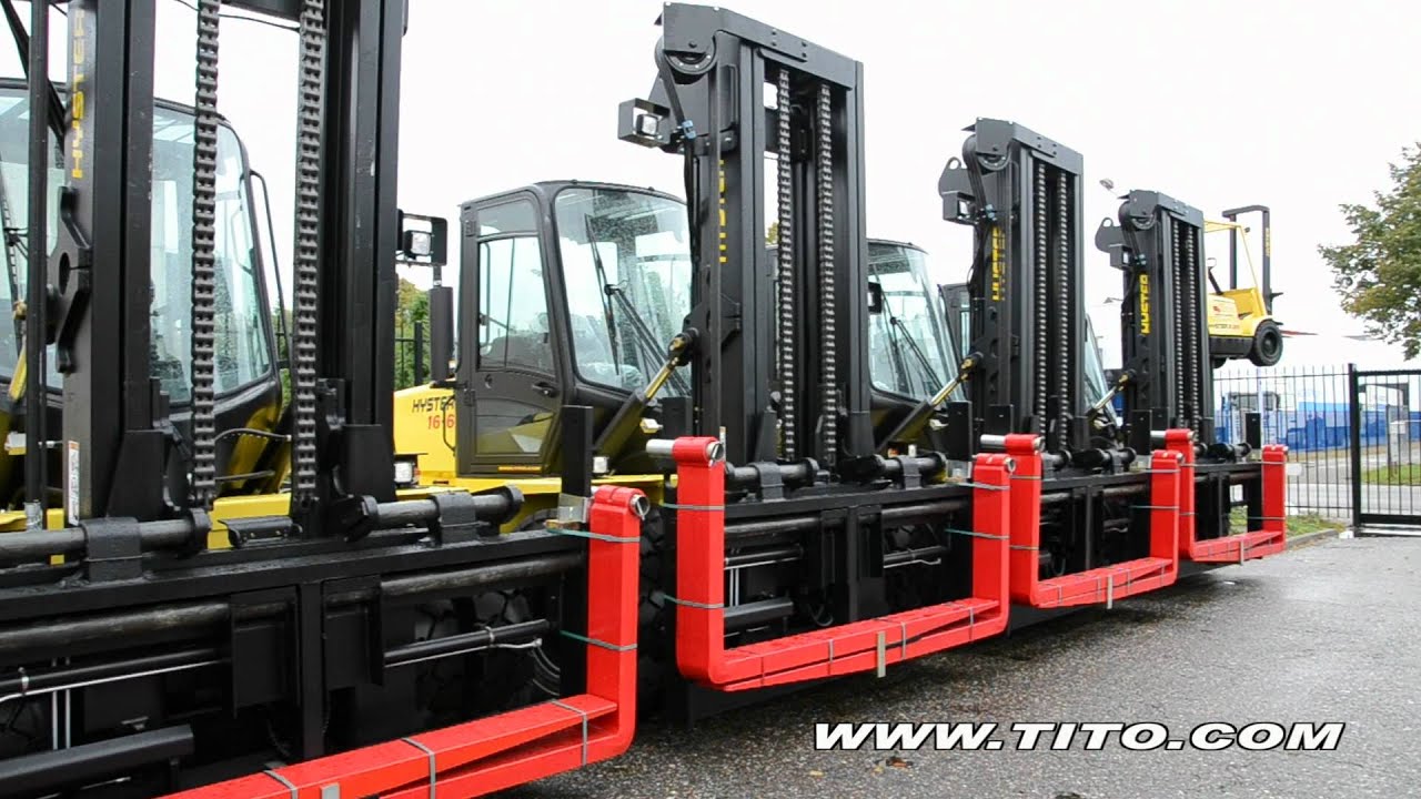 tito.com // Hyster reach stackers and heavy duty forklifts - YouTube