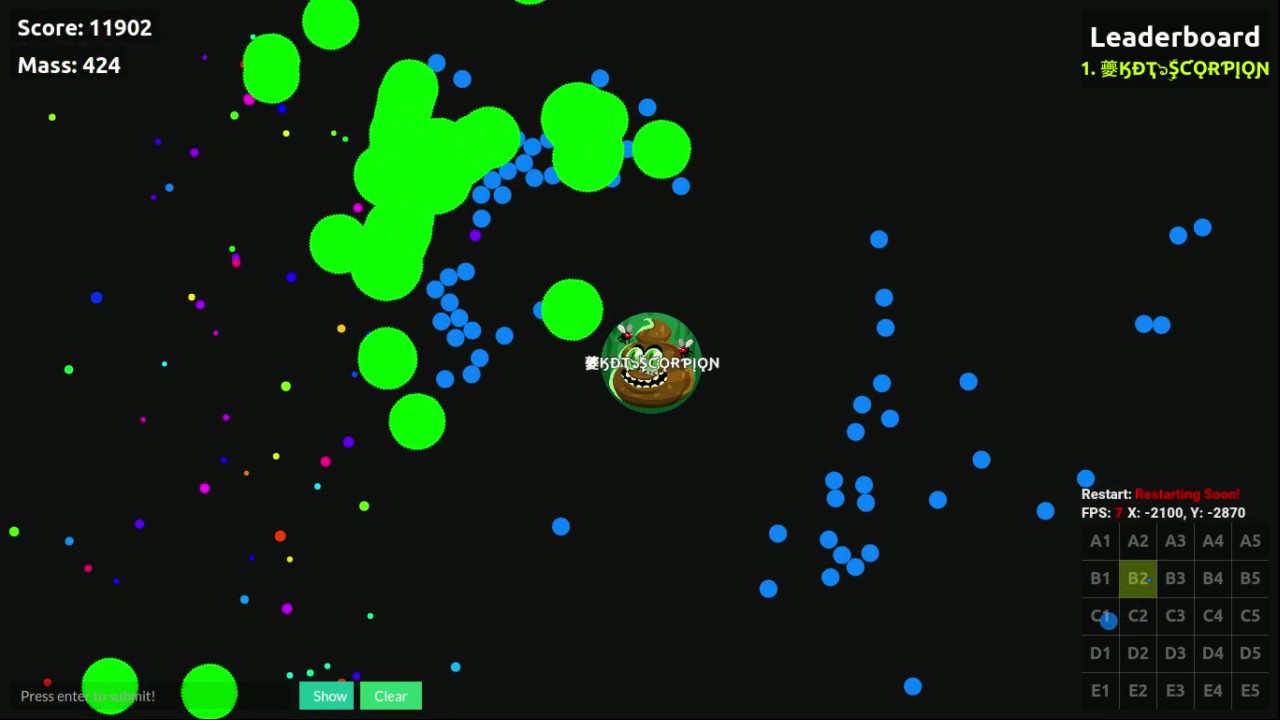 VIRUS LINE SPLIT | Agario Server Private | Scorpion - YouTube