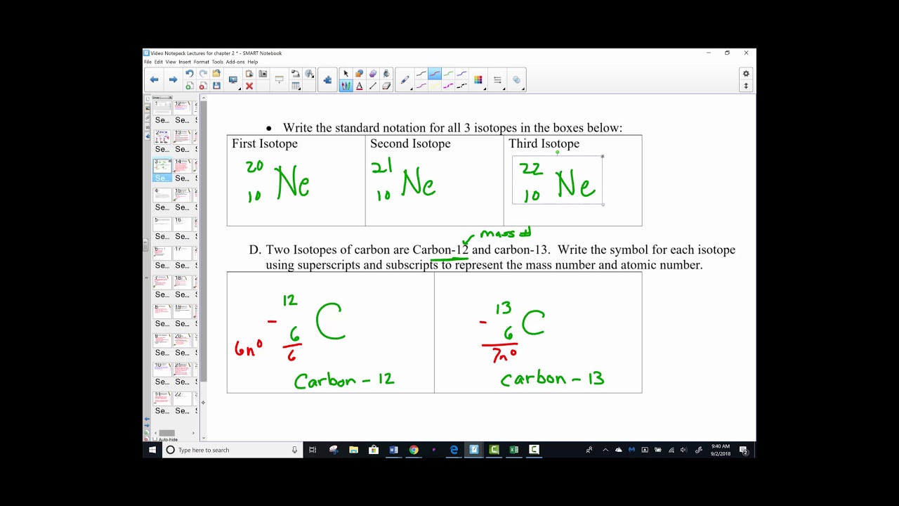 Chapter 2 Lesson 2 and 3 Isotopes and Isotopic Calculations - YouTube