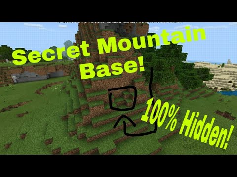 How to make a Simple Secret Mountain Base in Minecraft! (EASY) - YouTube