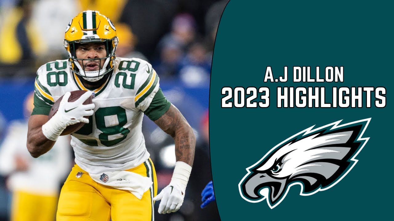A.J Dillon Highlights 🔥 | Welcome to the Eagles - YouTube