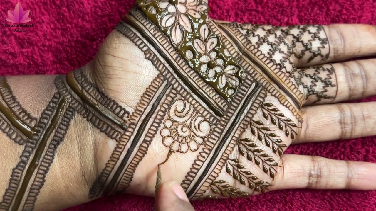 Unique Mehndi Design for Front Hand || Beautiful Henna Design ...