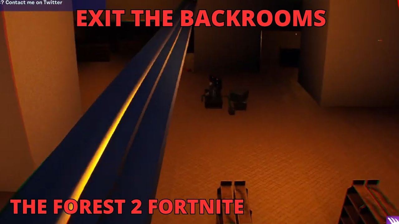 TUTORIAL HOW TO GET OUT OF THE BACKROOMS ON THE FOREST 2 / Exit backroom the forest FORTNITE ...