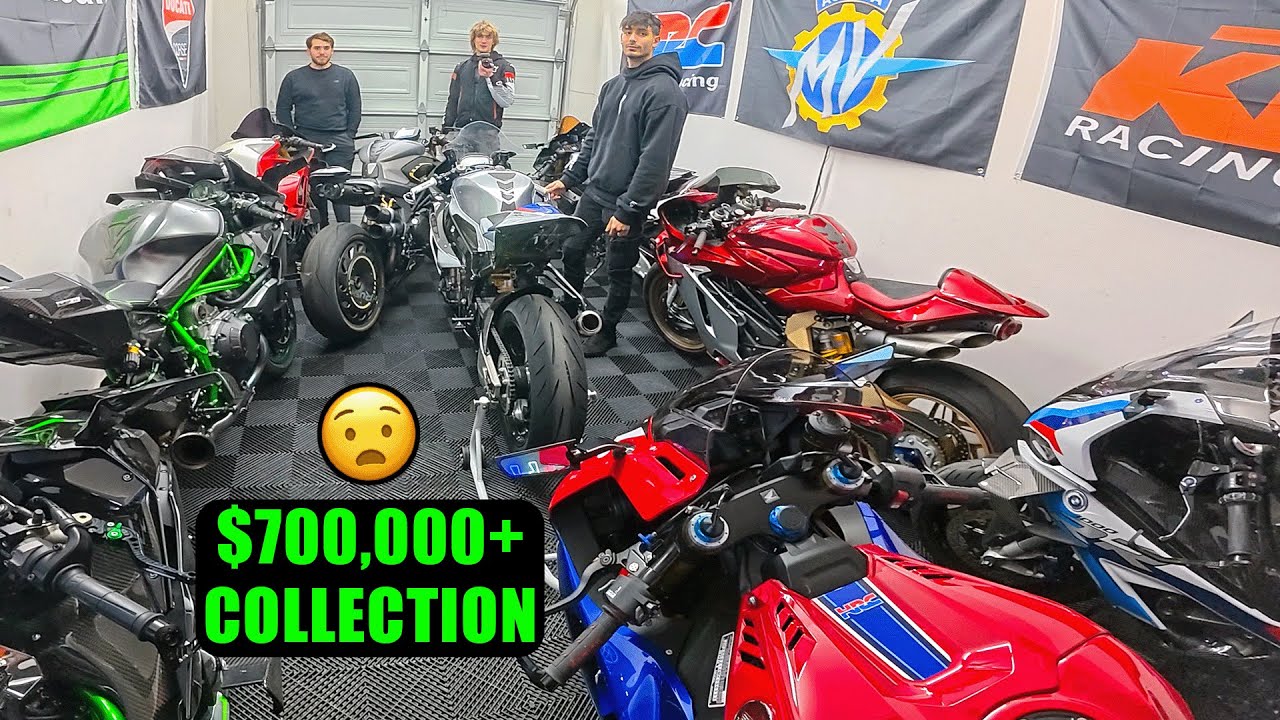 INSIDE LOOK At imKAY's SUPERBIKE Collection | Ninja H2R, H2, M1000rr ...