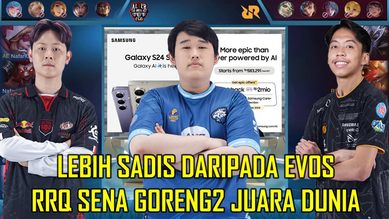 RRQ VS AE | COMBO JUARA DUNIA TAZZ REKT DI ACAK2 RRQ SENA !! ALTER EGO VS RRQ SENA GAME 1 - YouTube