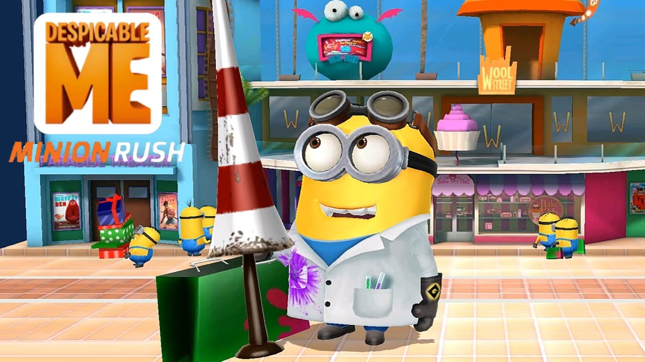 Minion rush THE MALL Lab Coat golden ticket costume PC gameplay - YouTube