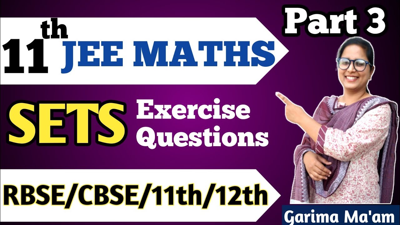 Sets |Questions | CBSE Class 11 Maths Chapter 1 | Sets CLASS 11 ...