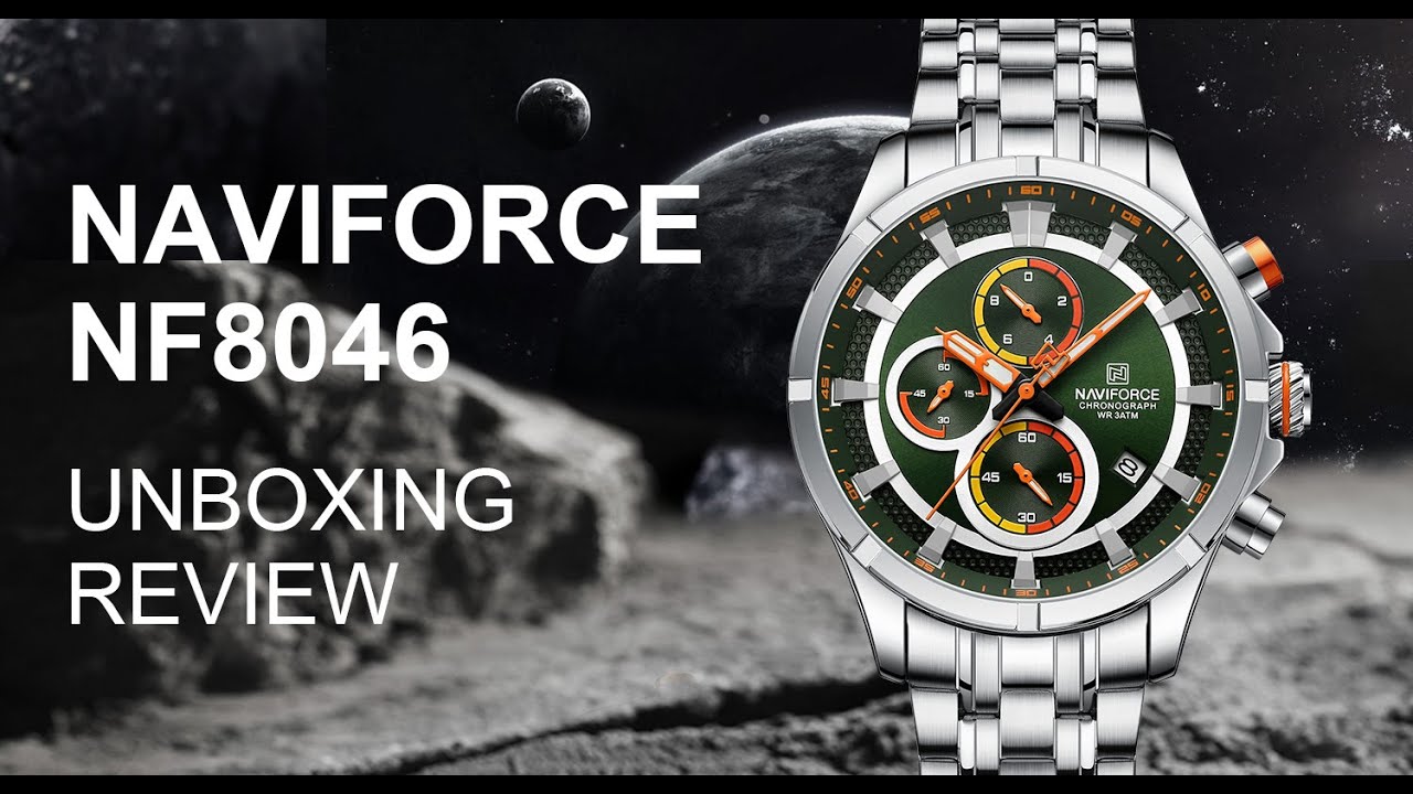 Unboxing Review |Naviforce Watch NF8046 New Arrival Quartz Chronograph ...