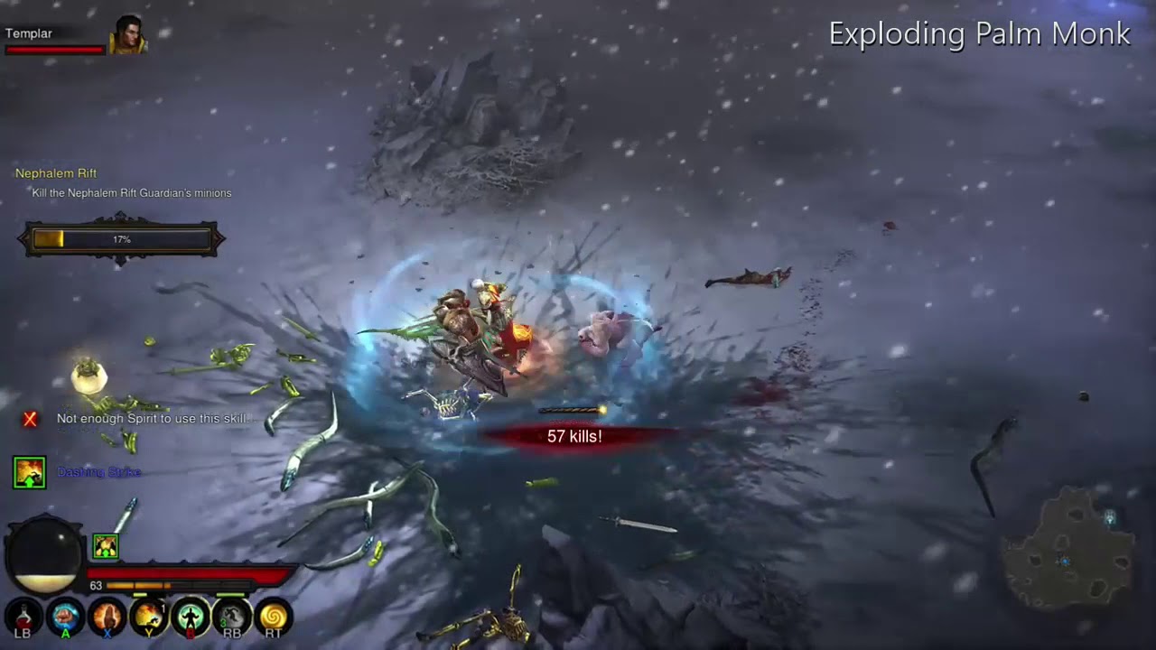 Diablo 3 - Exploding Palm Monk - YouTube