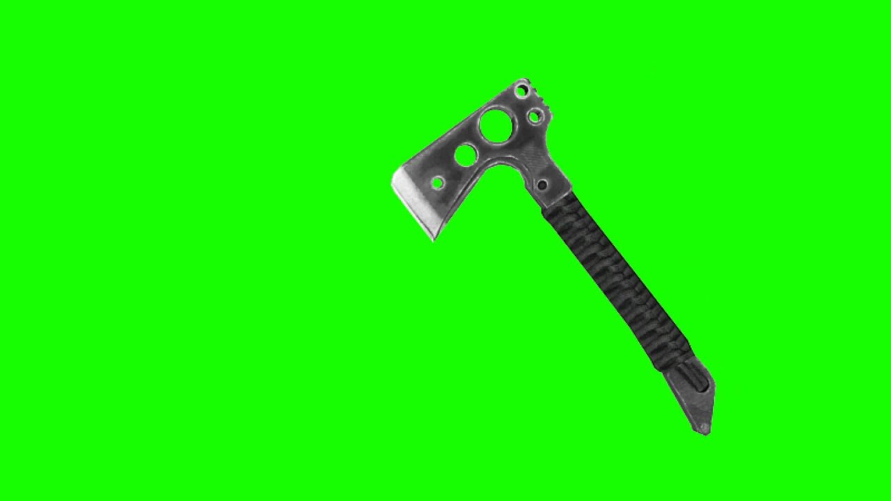 beating ax front view in green screen free stock footage - YouTube