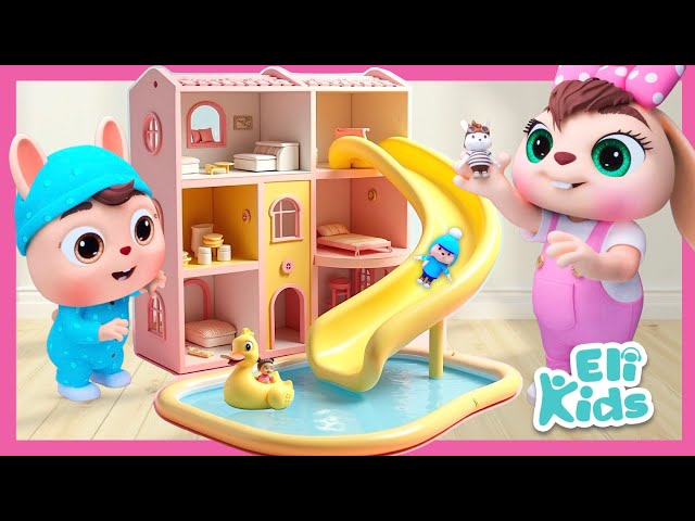 Doll House With MEGA Pool & Slides | Eli Kids Songs & Nursery Rhymes ...