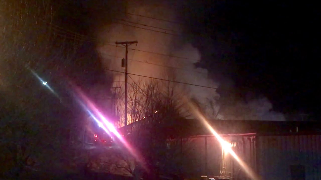 On the Way Home We Saw A Bad Fire in Pomeroy, Ohio - YouTube