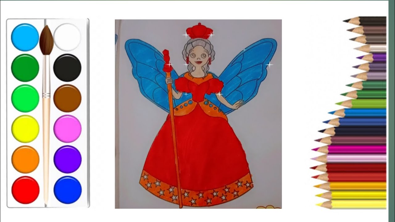 How to drawing a Rani pari colours drawing book for kids easy drawing ...