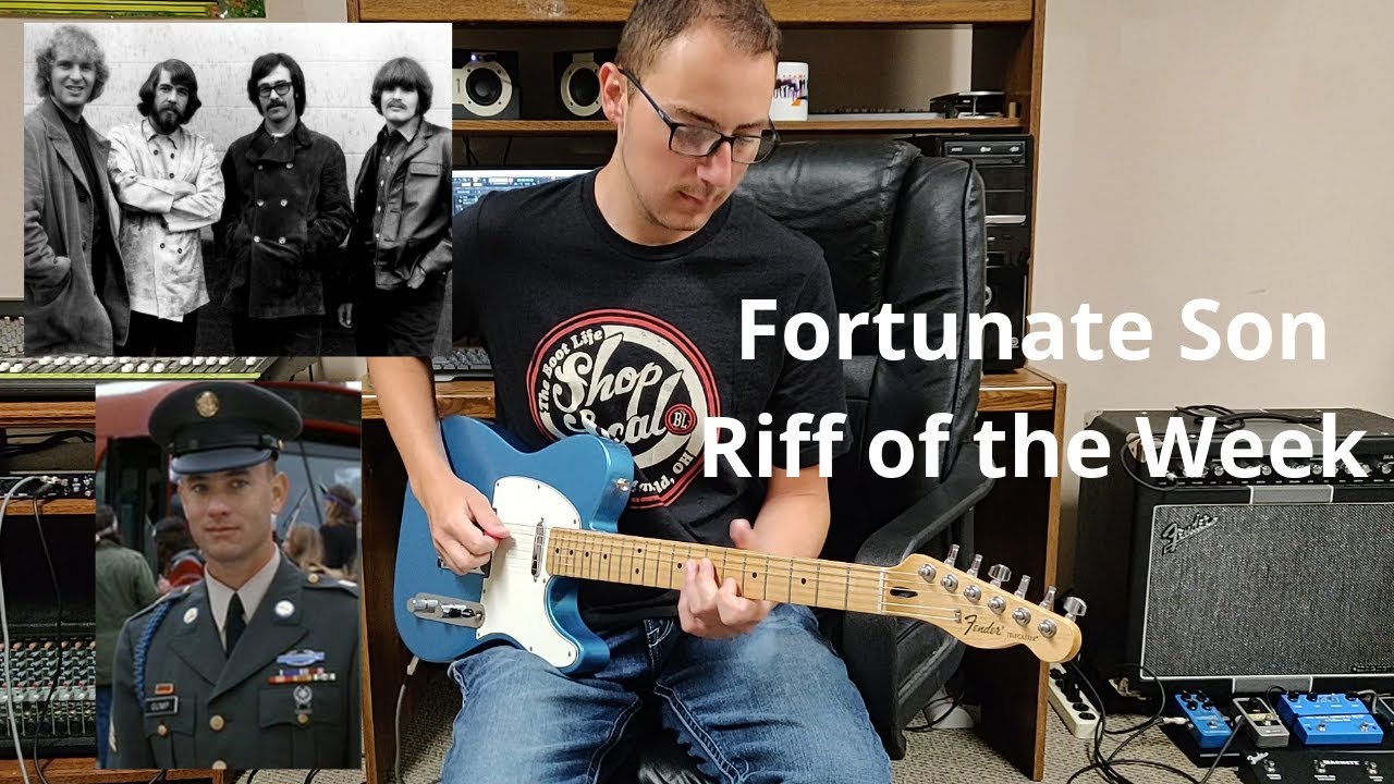 Fortunate Son Guitar Lesson - YouTube