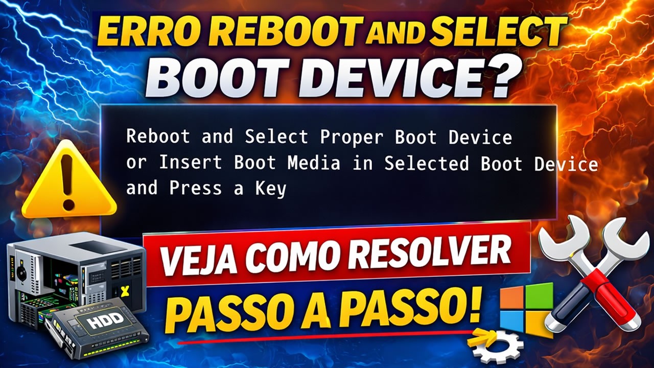 🔥COMO RESOLVER "REBOOT AND SELECT PROPER BOOT DEVICE" [PASSO A PASSO ...