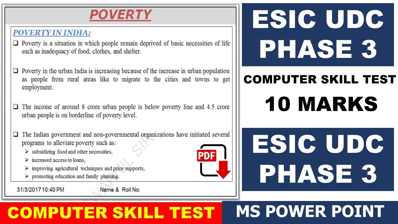 POWER POINT EXERCISE QUESTION SOLUTION VIDEO COMPUTER SKILL TEST EXAM ...