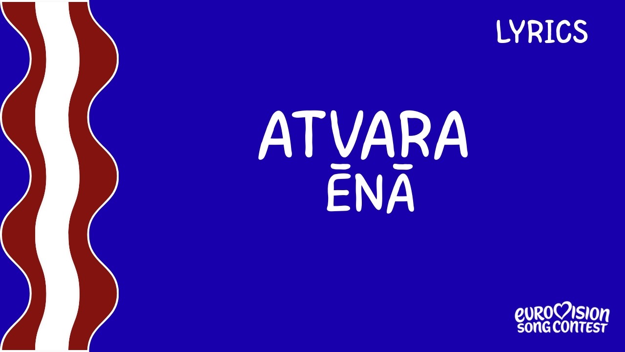 LYRICS / VARDI | ATVARA - ĒNĀ | EUROVISION LATVIA 2026 - YouTube