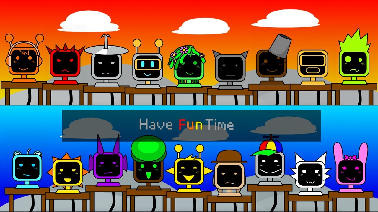 🔥🤩All Sprunki Characters as Mr Fun Computer😝😂 💻Mr.Fun Computer Time ...