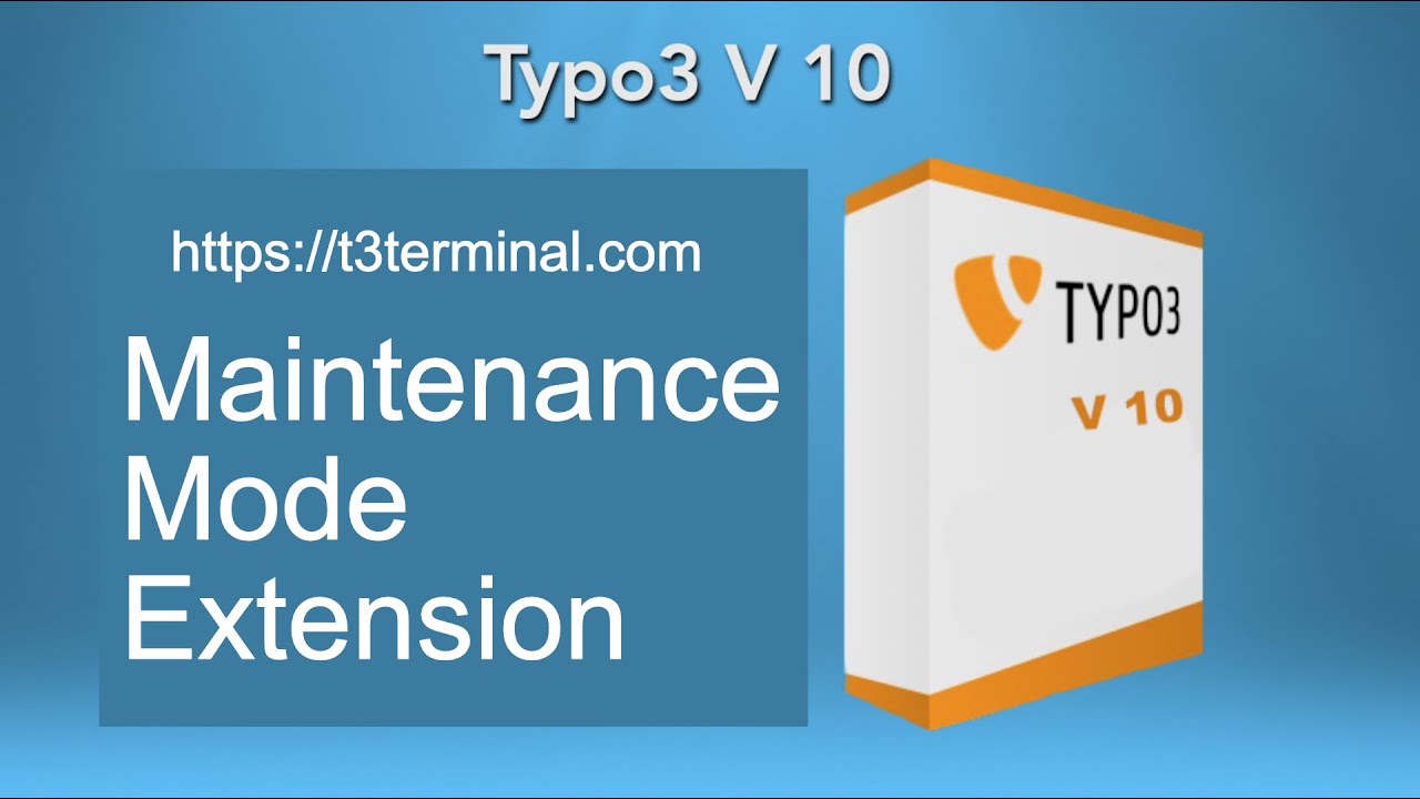 Typo3 Maintenance Mode Extension - YouTube