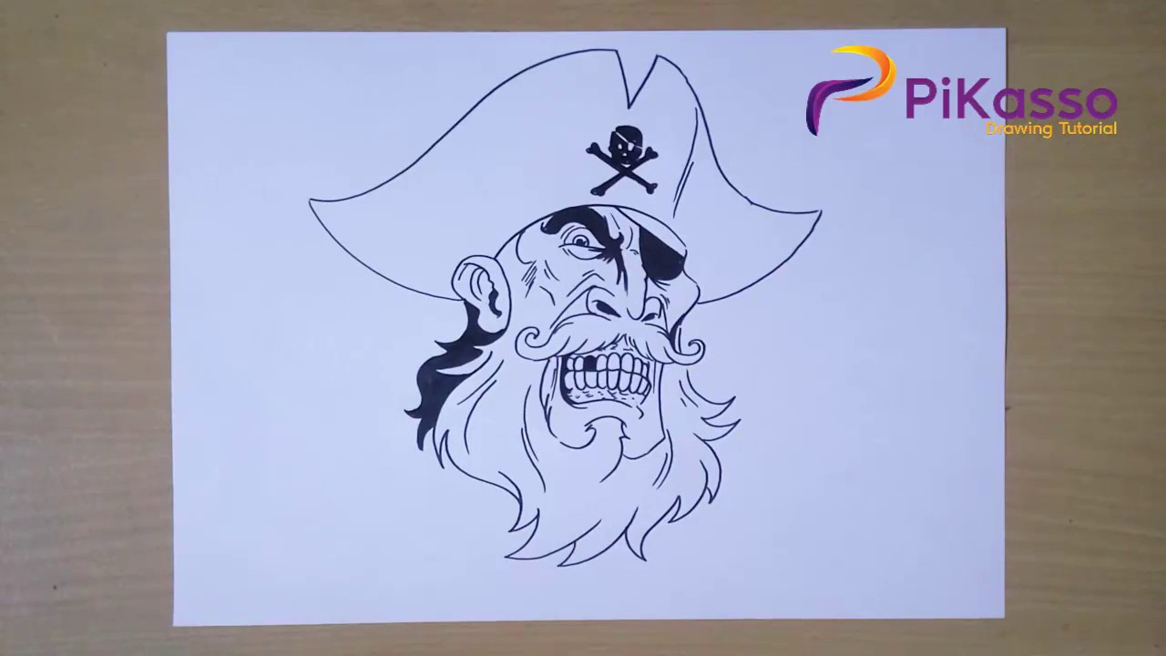 How to Draw a Pirates step by step easy - YouTube