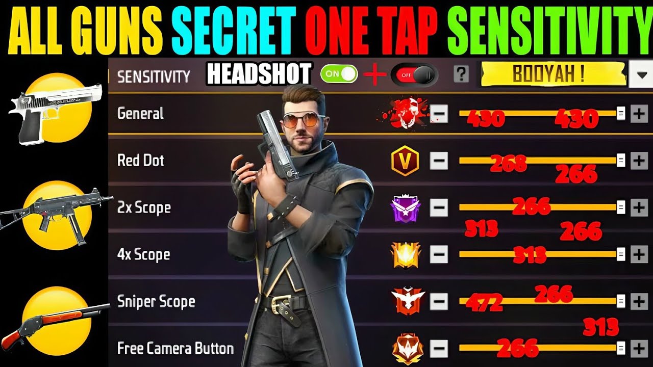 All Guns One Tap Headshot Trick 2025 Sensitivity ⚡ 2gb, 3gb, 4gb, 6gb ...