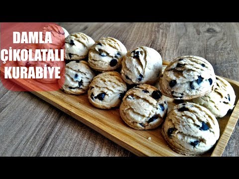 DAMLA ÇİKOLATALI KURABİYE | AĞIZDA DAĞILAN DAMLA ÇİKOLATALI KURABİYE