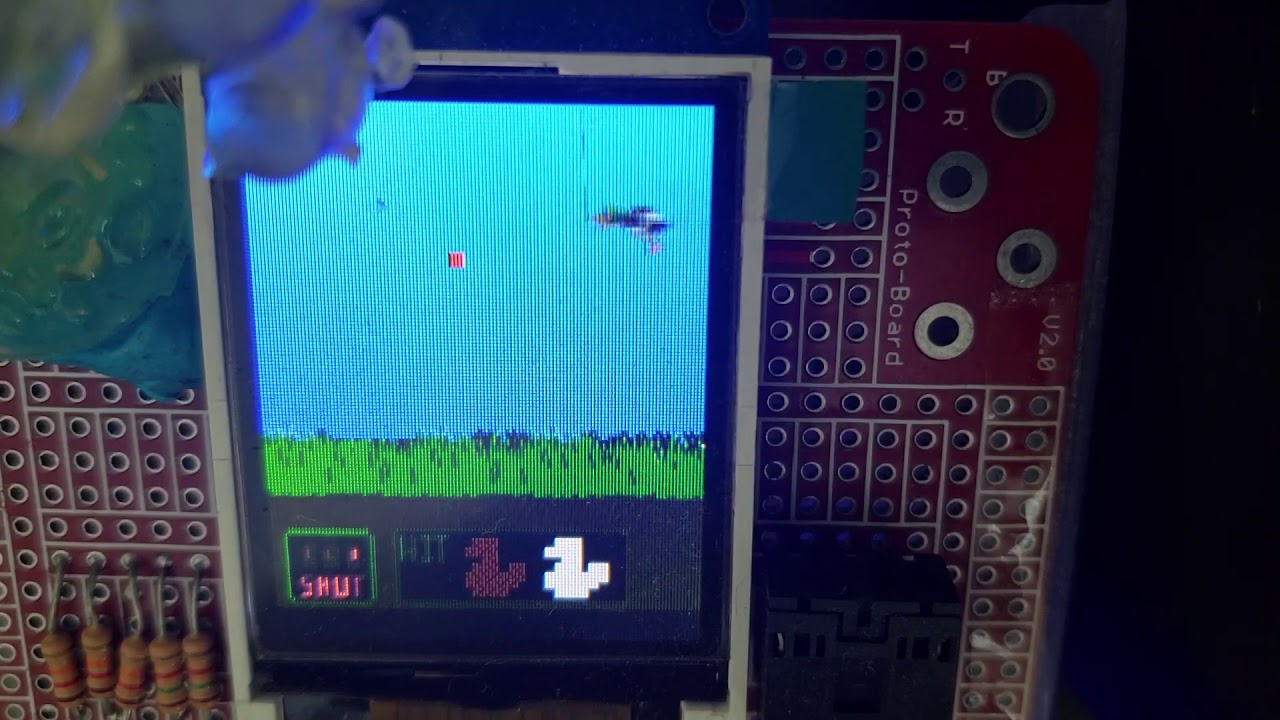 duck hunt on micro-controller 2 - YouTube