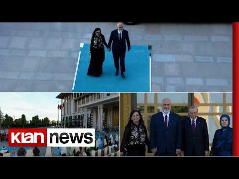 Rama dhe bashkëshortja në Ankara, priten nga Erdogan dhe Zonja e Parë