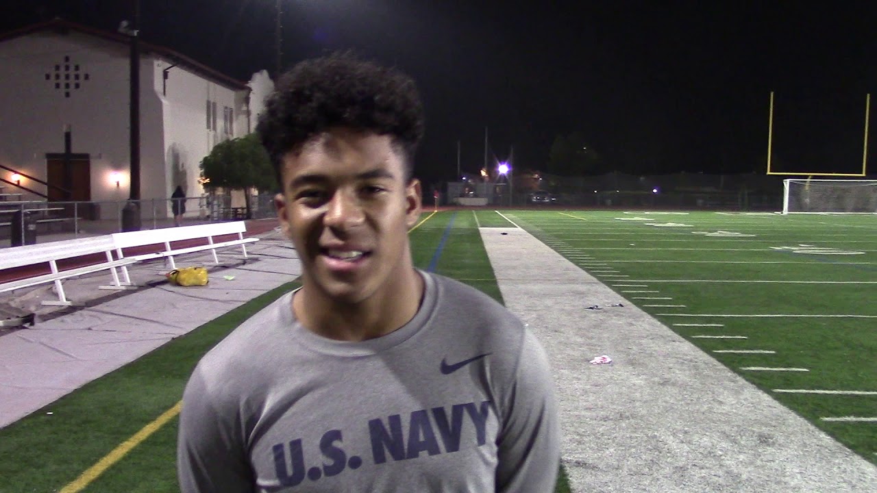 2020 Oaks Christian WR Donovan Davis 2018 Season Interview - YouTube