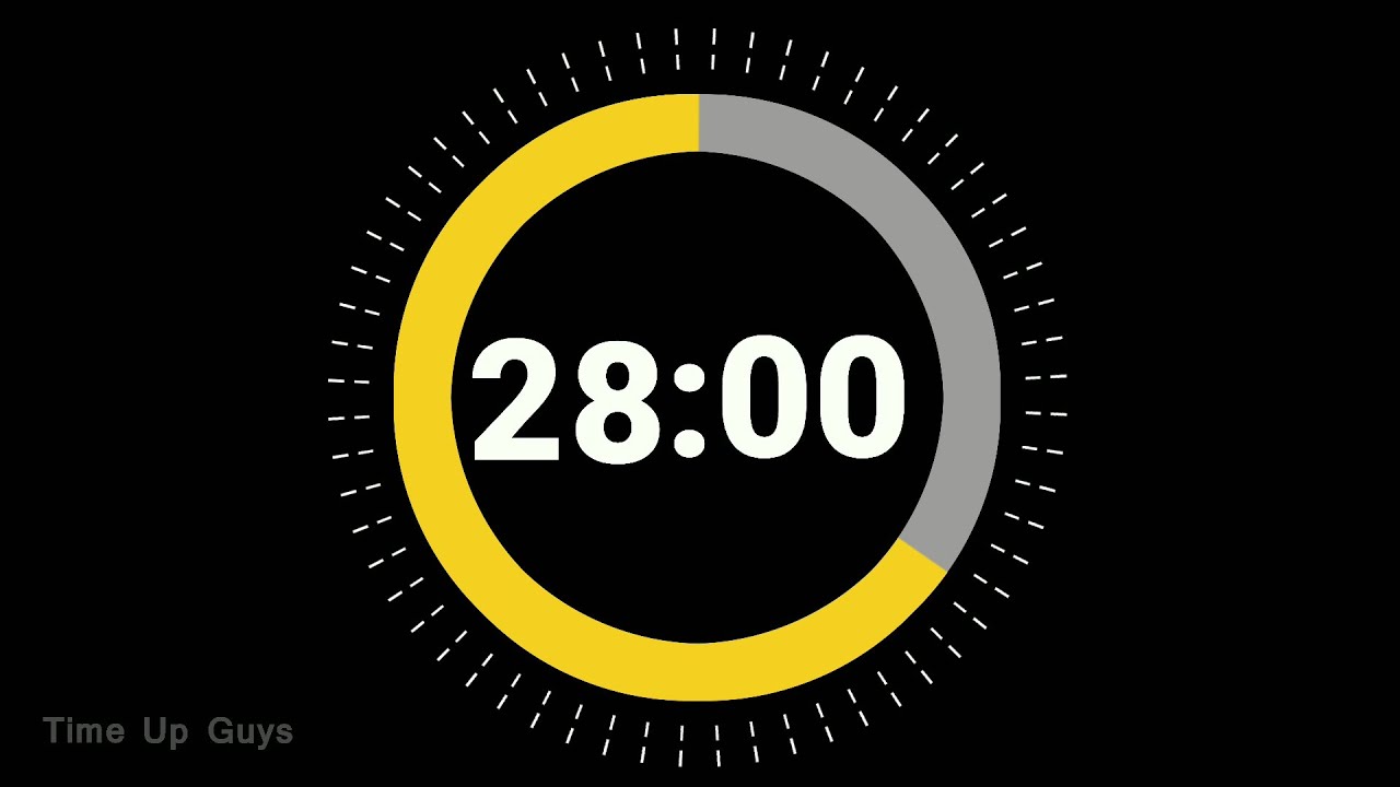 28 Minute Timer Countdown 🔔 || Study Time || Deep Focus || Pomodoro ...