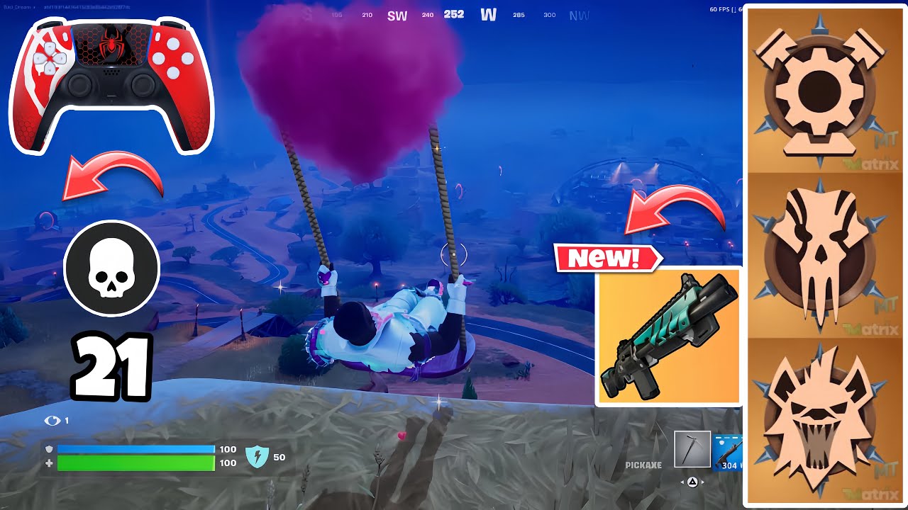 FORTNITE SOLO VS 21 KILLS WITH MYTHIC GATEKEEPER SHOTGUN & MEDALLIONS ...