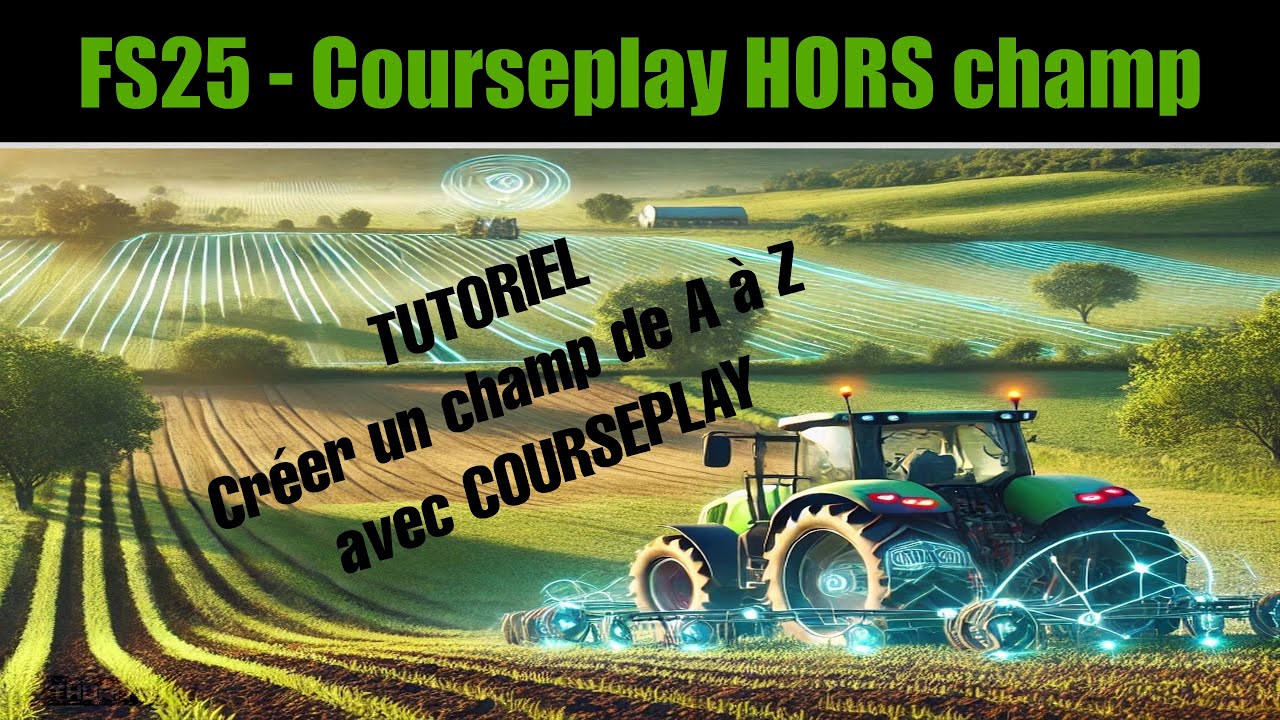 FS25 TUTO Courseplay HORS champ - Farming Simulator 25 - YouTube