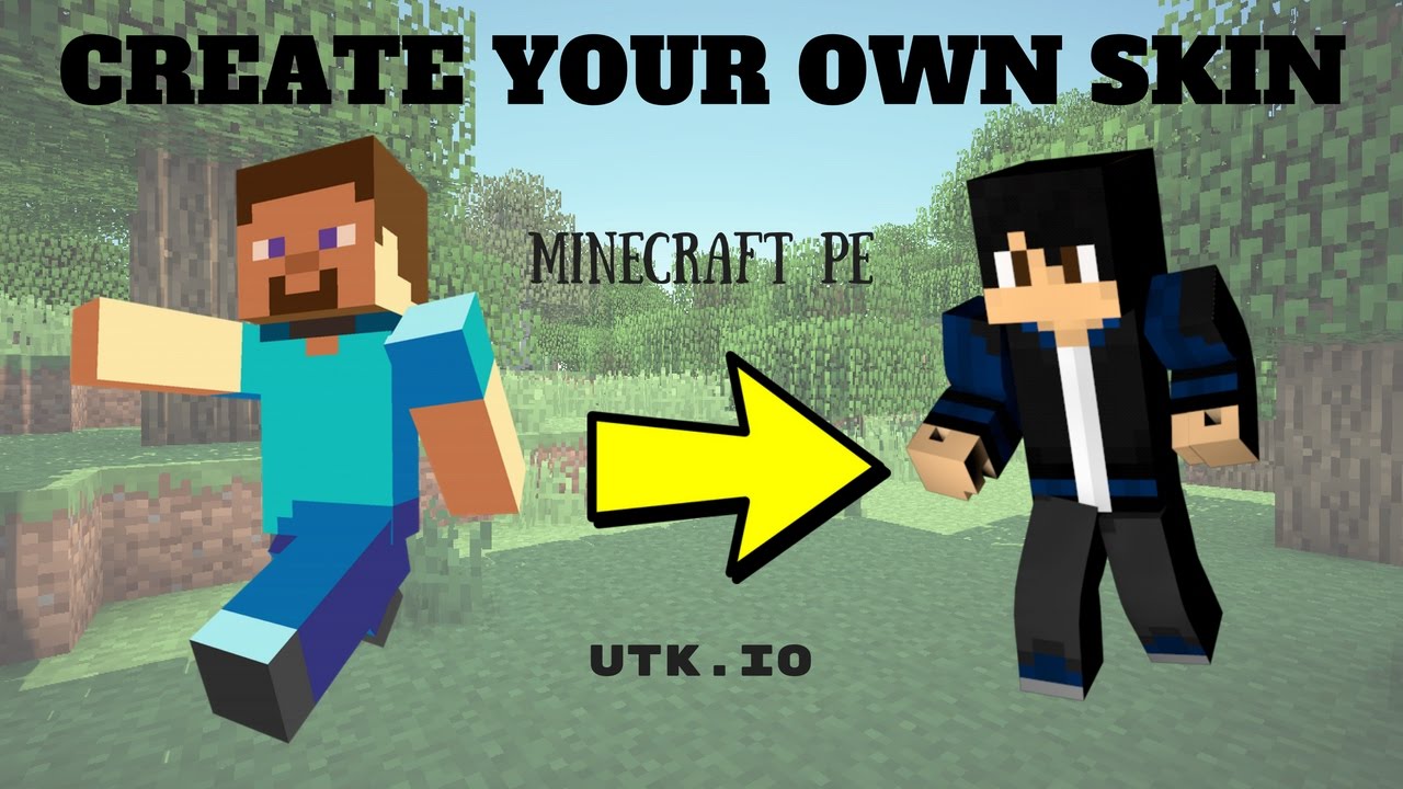 How to create skin for Minecraft PE - YouTube