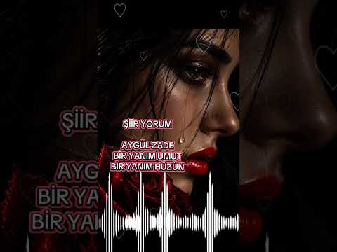 BİR YANIM UMUT BİR YANIM HÜZÜN.... ŞİİR YORUM AYGÜL ZADE ✍️