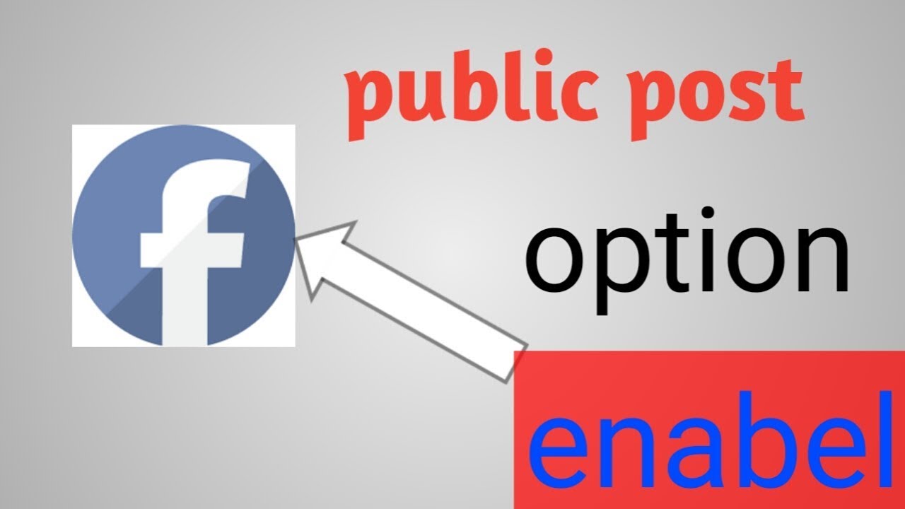 How to enable public post option on your Facebook ll - YouTube