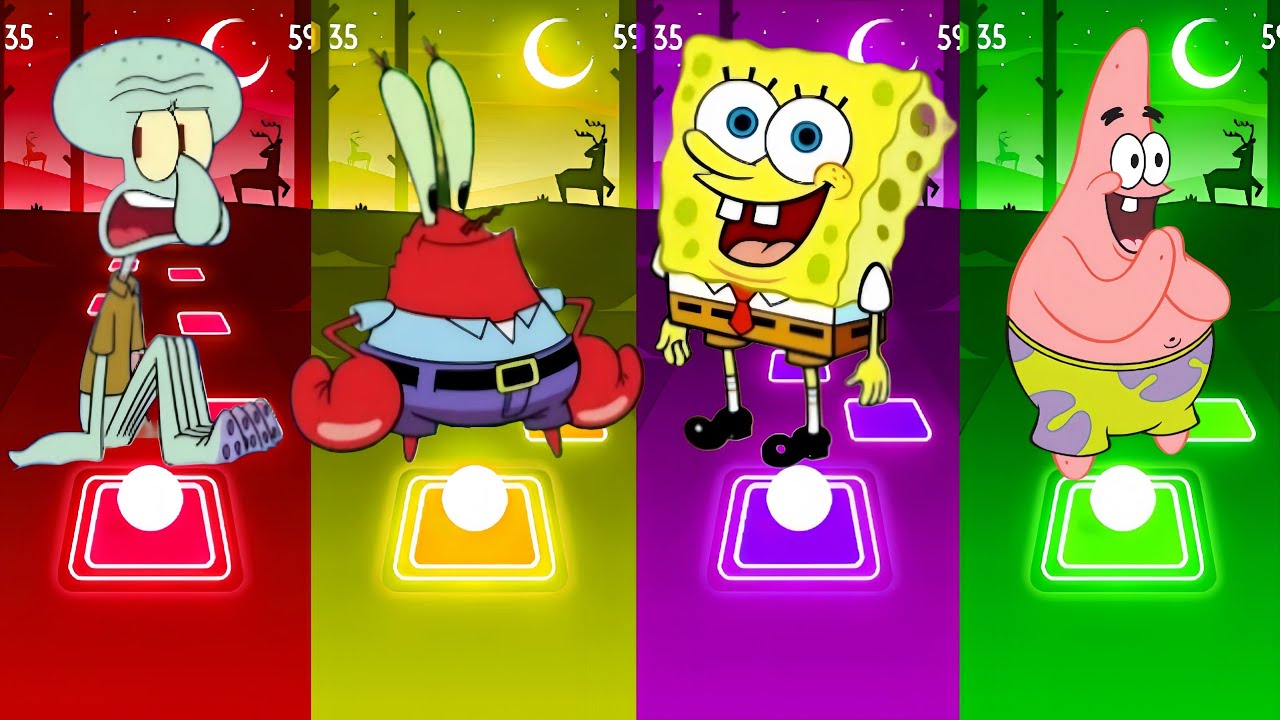 Plankton Exe 🆚 Squidward Exe 🆚 Patrick Star Exe 🆚 Spongebob Exe 🎶 Tiles ...