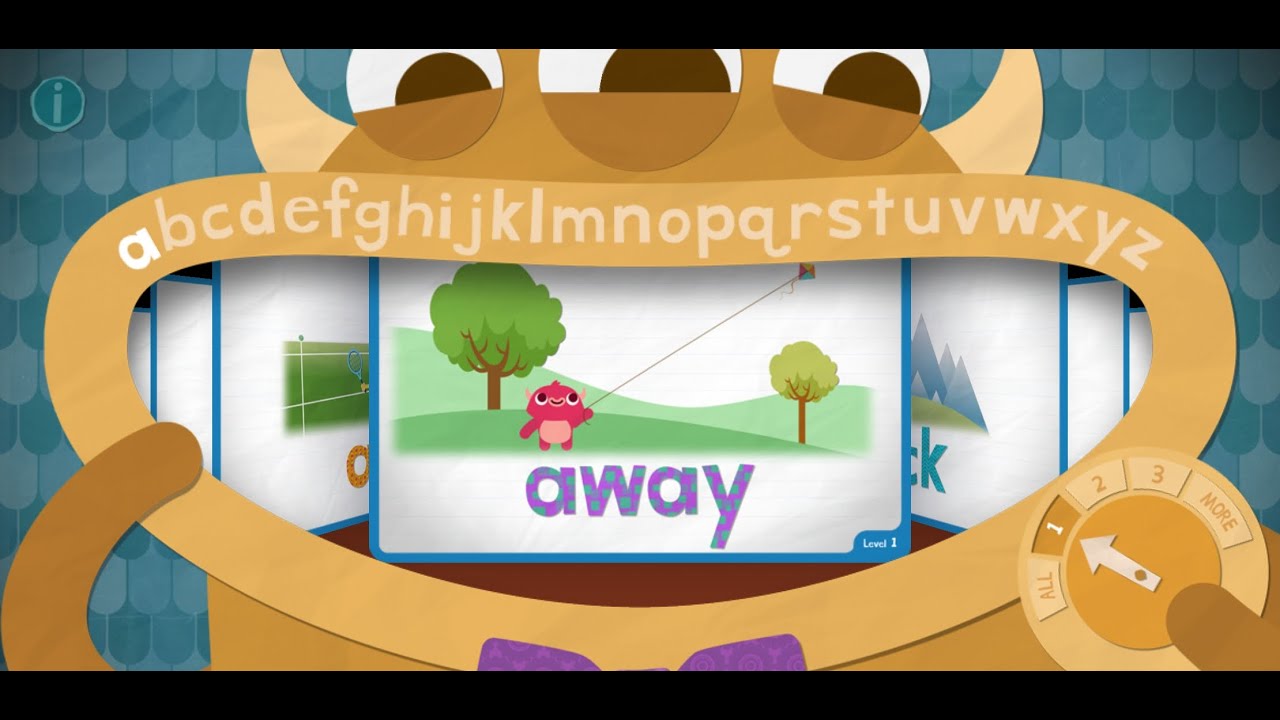 Letter A - AWAY | Endless Reader - Sight Words - Originator Games - YouTube