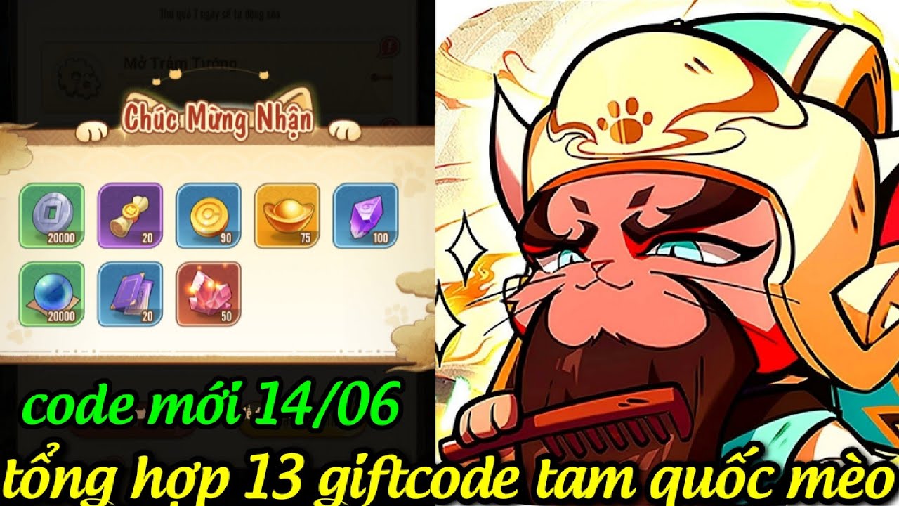 Tam Quốc Mèo - 13 Giftcode Tam Quốc Mèo Sohagame Cho Newbie Nông Dân Siêu ngon - YouTube