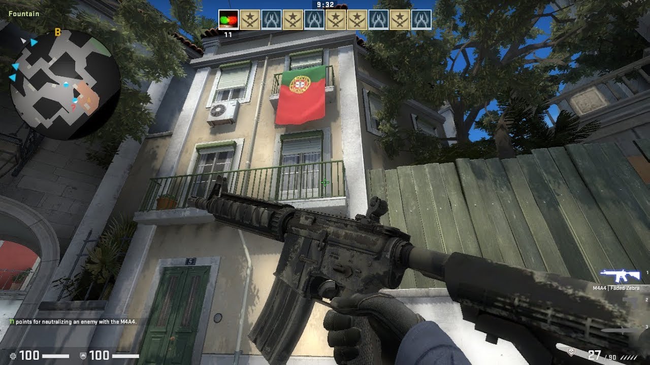CSGO M4A4 Faded Zebra Field Tested - YouTube