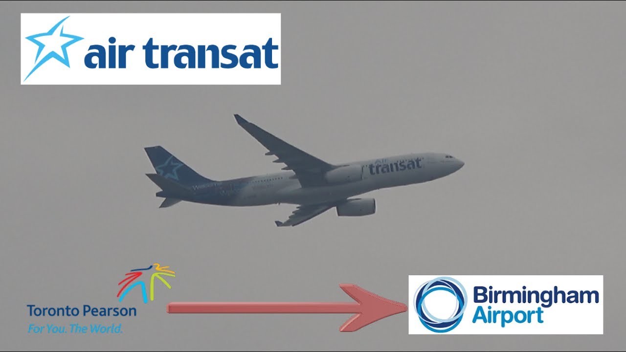 Air Transat Flight 164 (Toronto to BHX) - YouTube