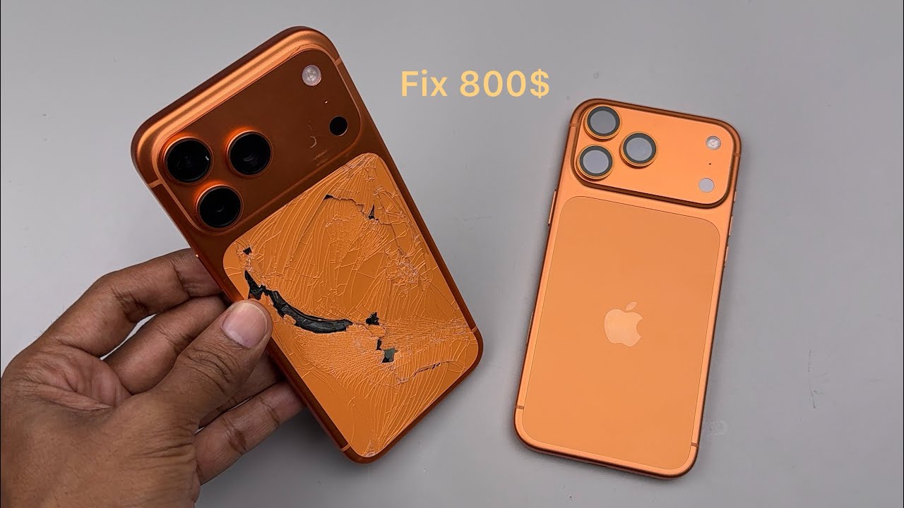 IPHONE 17 PRO MAX Cracked Damaged Restoration - YouTube
