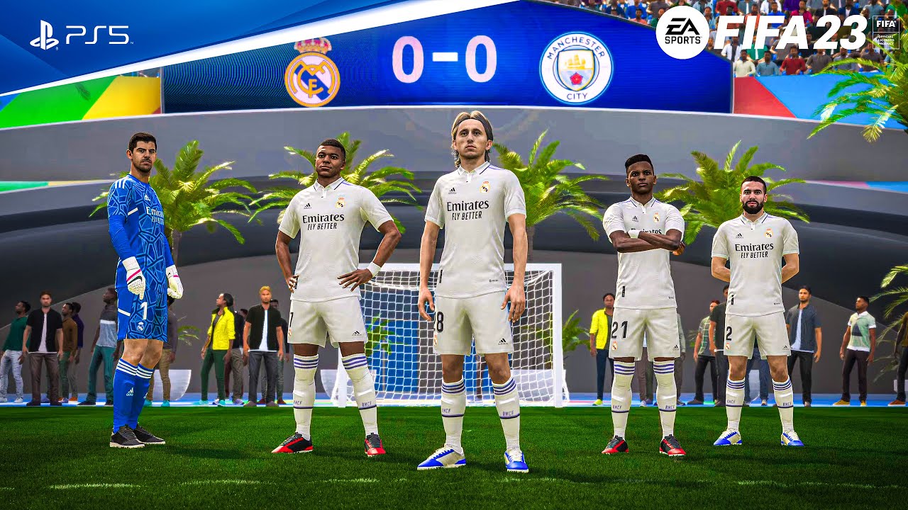 FIFA 23 VOLTA - Real Madrid vs Manchester City Ft. Kylian Mbappe | PS5 ...