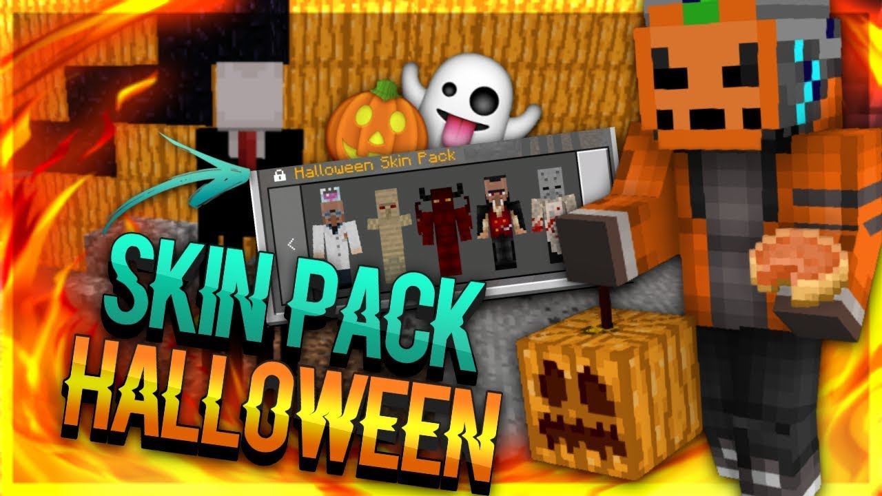 🎃Le skin pack le plus terrifiant de Mcpe! Skin pack Halloween!🎃 - YouTube