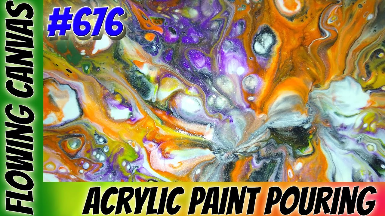 (676) Fall Blow Out and Kisses ~ Acrylic Pour Fluid Art with my ...