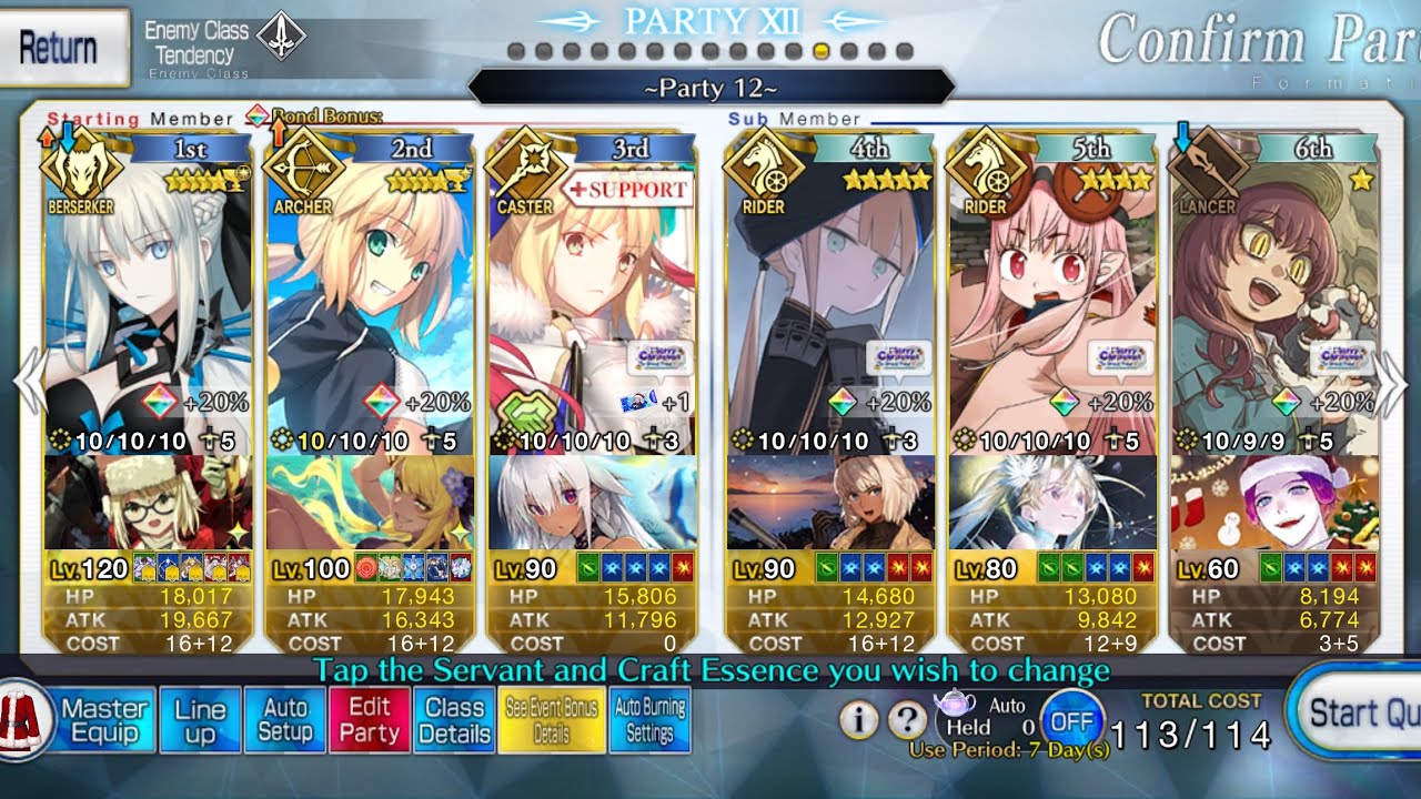 FGO NA Christmas 2025 3T Farming with Morgan, Archuria and Castoria ...