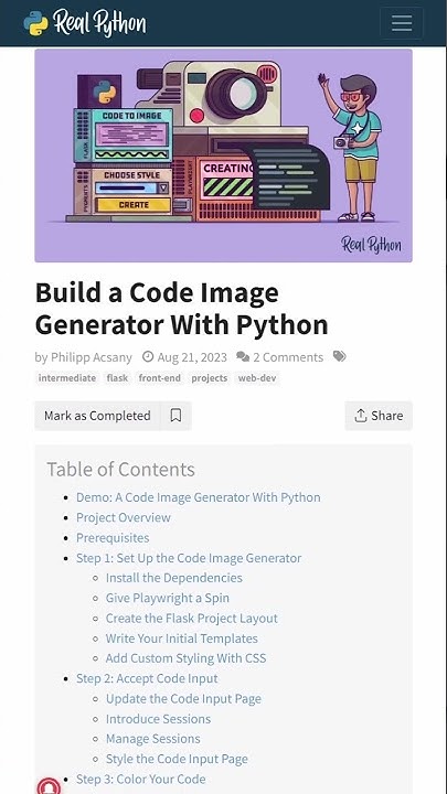Building a Code Image Generator With Python - YouTube