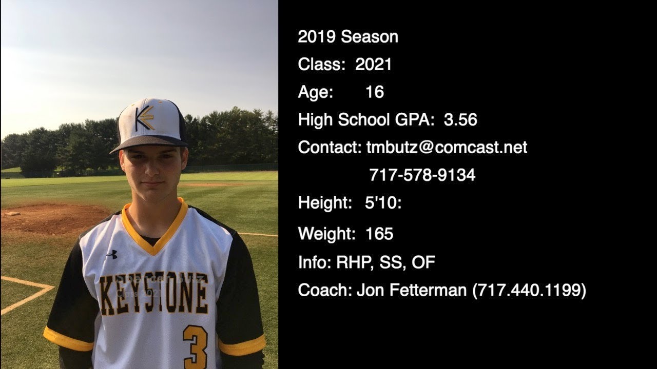 2021 Spencer Butz SS, OF, RHP '19 - YouTube